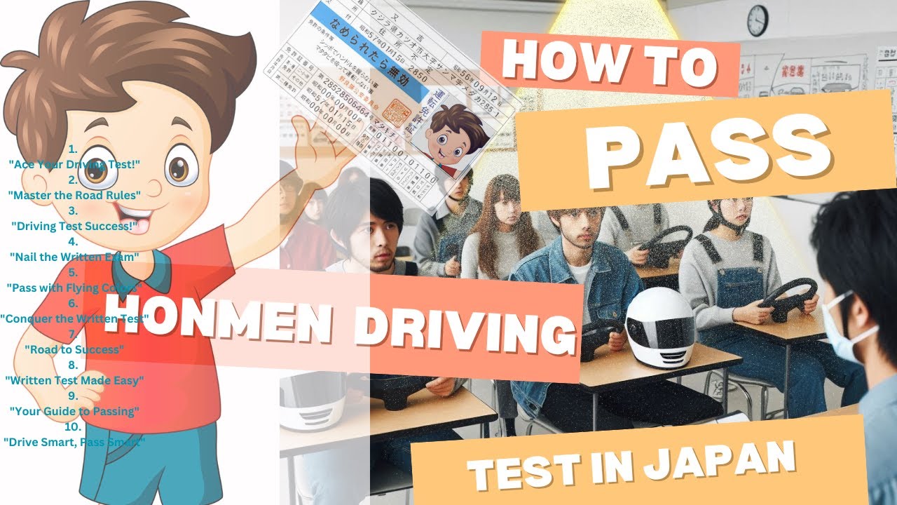 How to pass driving license test in Japan, Honmen exam_30 questions and ...