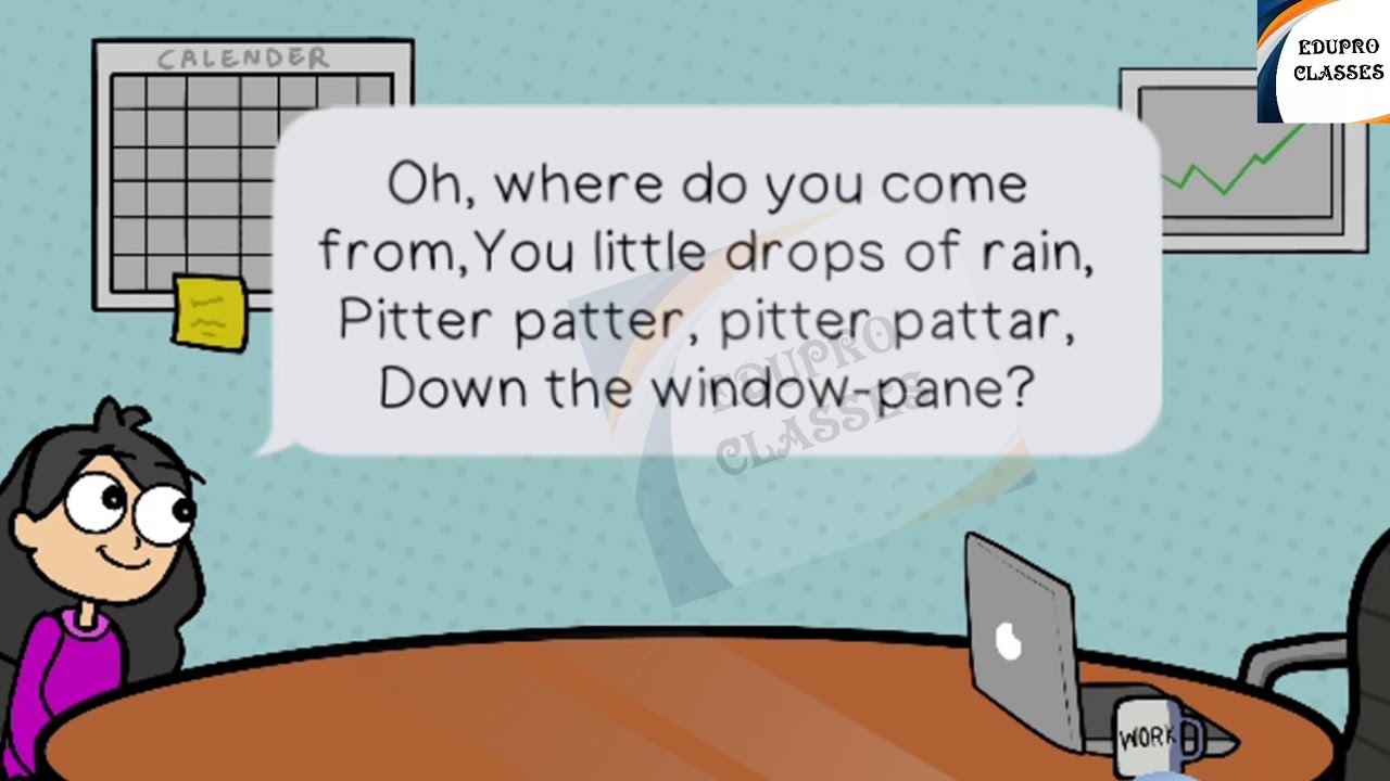 Class 2 Poem The Raindrops Gulmohar Book Full Explanation class-2-poem-the-raindrops-gulmohar-book-full-explanation