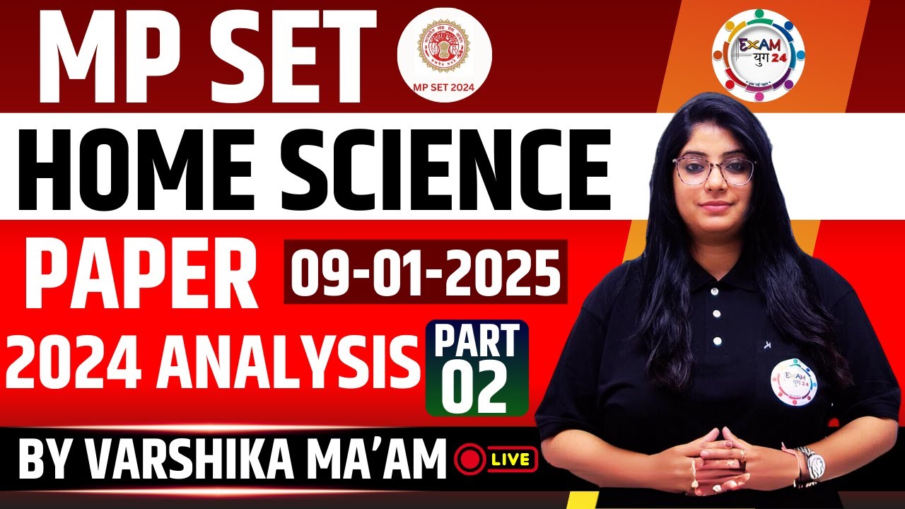 MP SET 2024 PAPER ANALYSIS - 02 | MP SET HOME SCIENCE | BY VARSHIKA MA ...