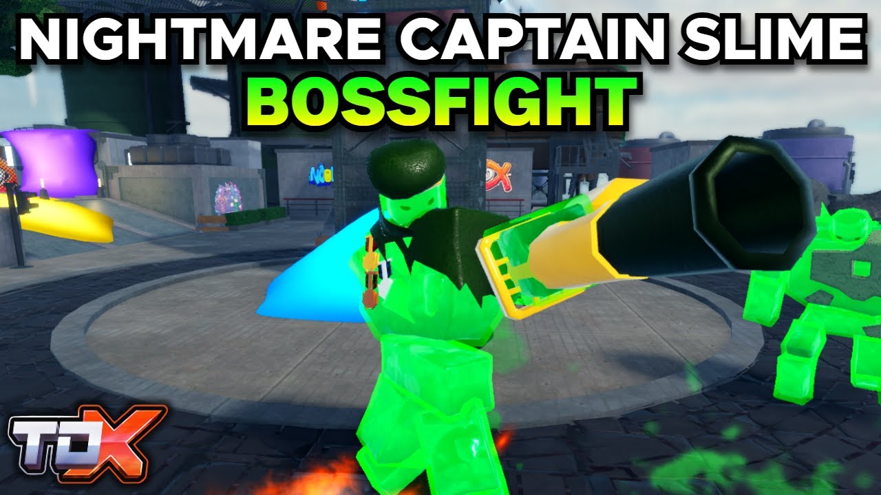 TDX Nightmare Captain Slime Boss Fight (Wave 18) | Operation Slime ...