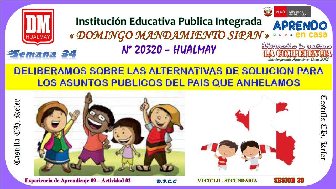 DPCC 1º 2º Semana 33 - EDA 09 Actividad 02 - Aprendo en casa 2021 - YouTube