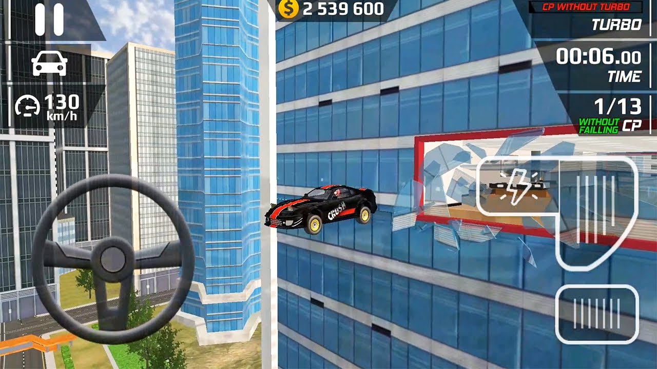 Smash Car Hit 3D - Black Turbo Crash Car Driving Impossible City Stunt ...