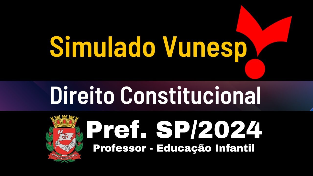 Simulado Concurso Professor Vunesp - FDPLEARN