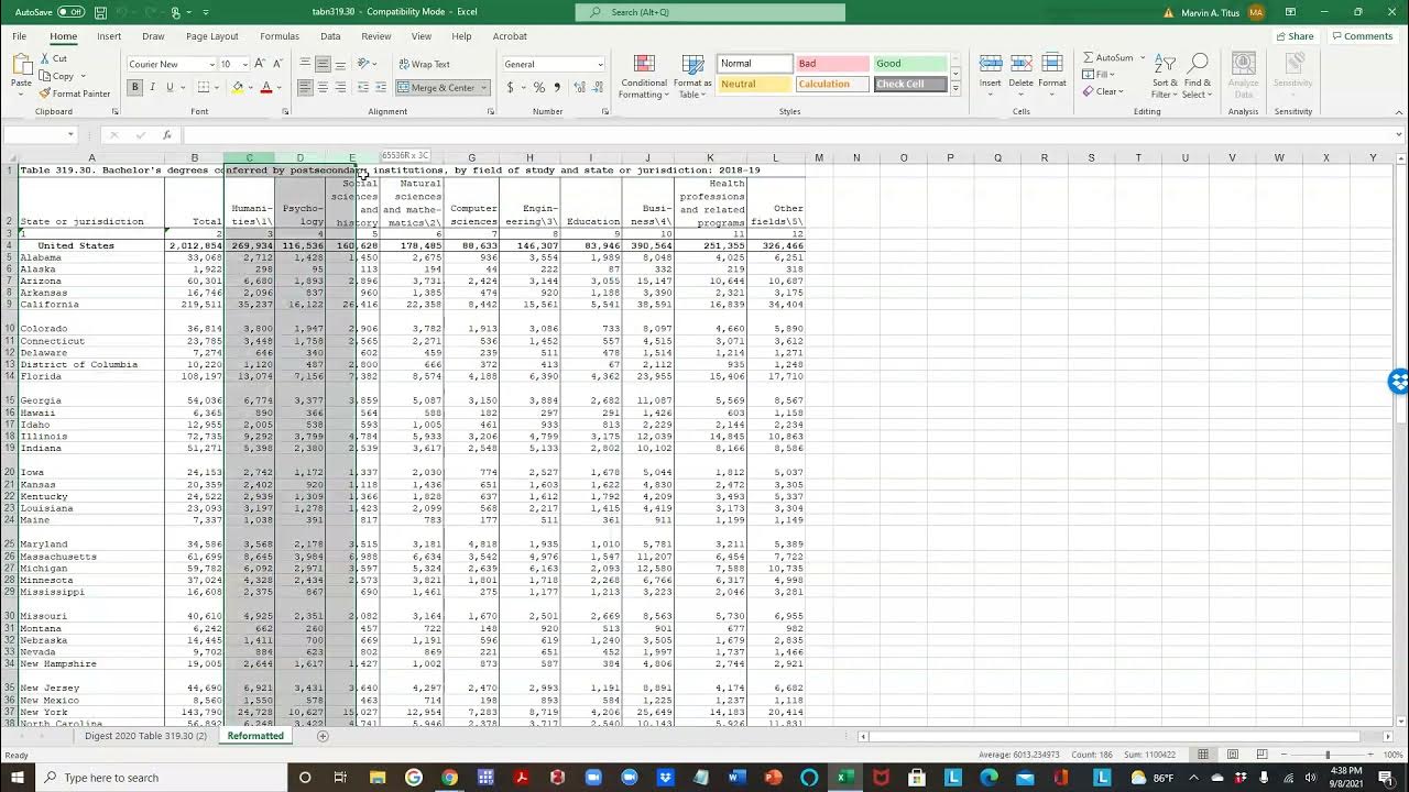 How to reformat data in Excel and import into Stata - YouTube