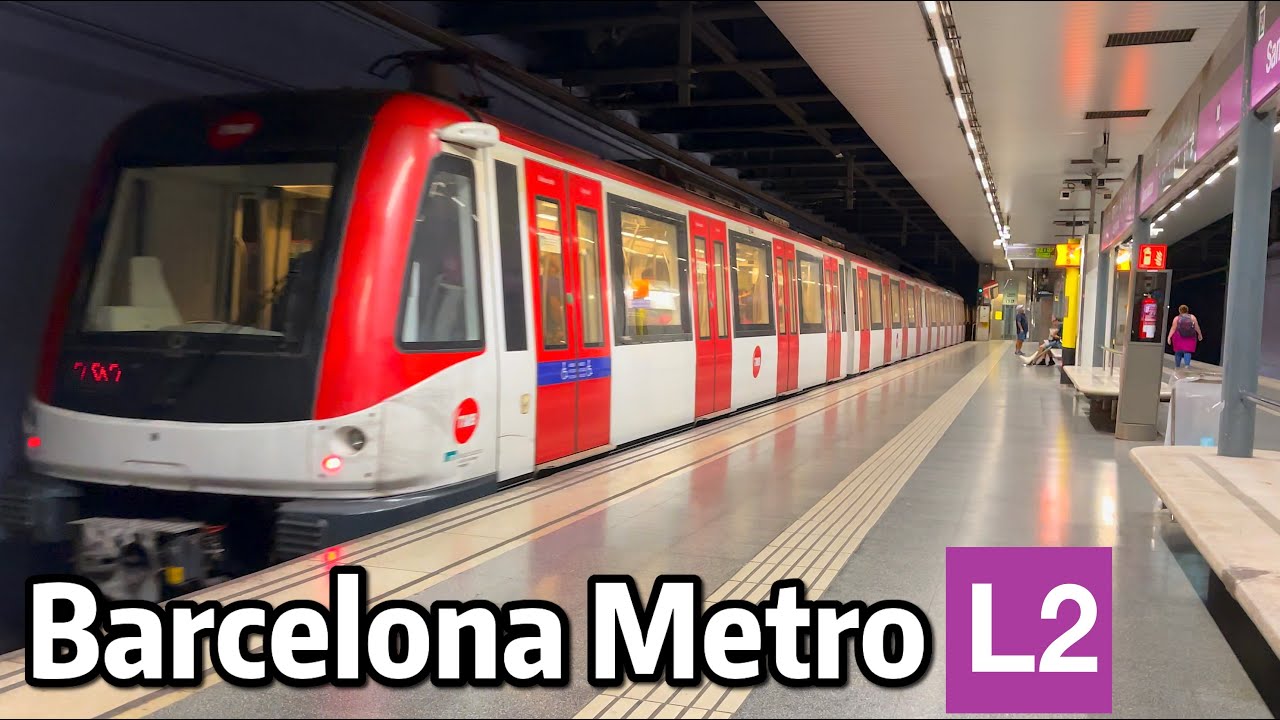 ⁴ᴷ⁶⁰ Exploring Barcelona Metro Line L2 - YouTube