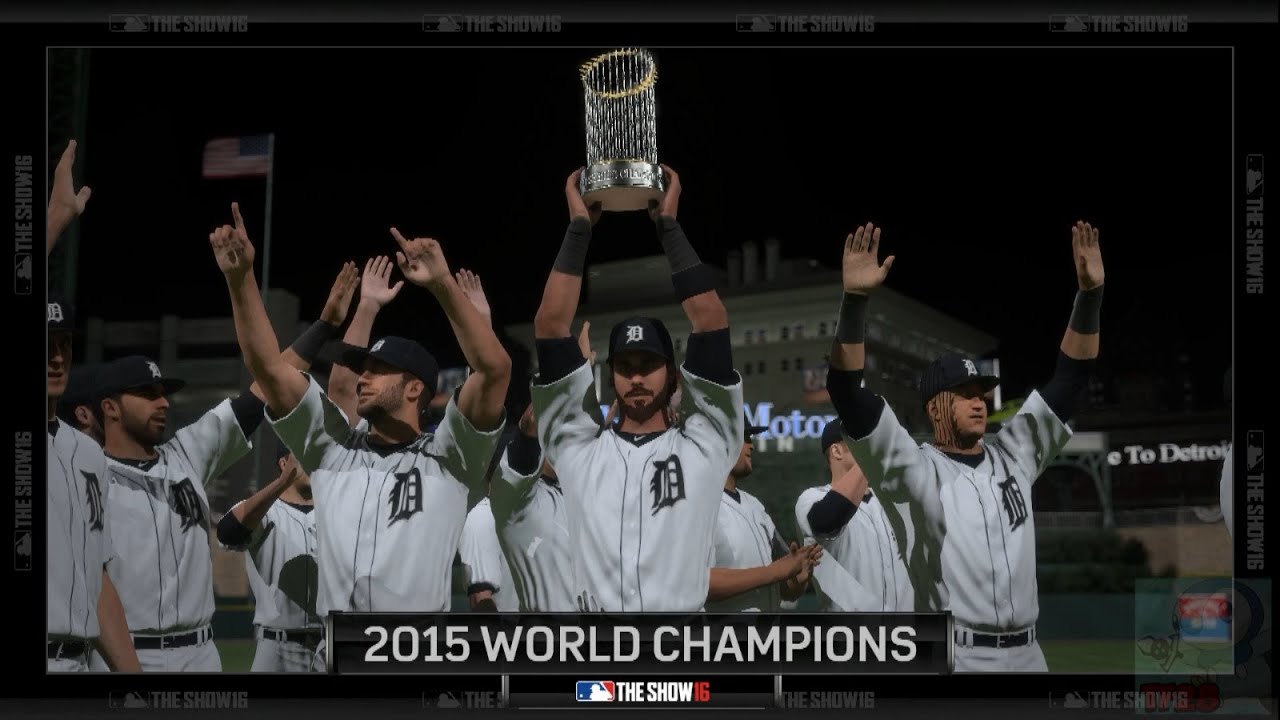 MLB: The Show 16 - Detroit Tigers World Series Celebration - YouTube