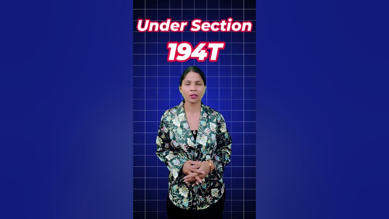 1 April 2025 से LLP और Firms को Partners की Payments पर TDS काटना होगा - Section 194T! - YouTube