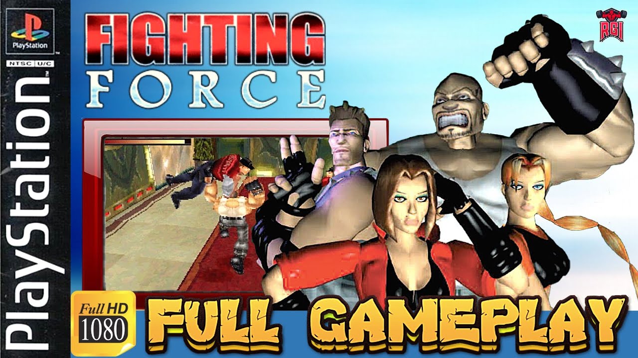 Fighting Force (PS1) Full Gameplay in 1080p / 60fps # RETRO GAMING ...