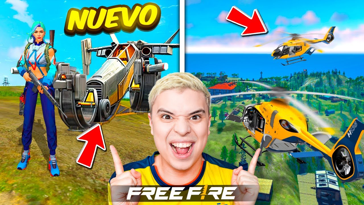 ¡HELICOPTEROS EN FREE FIRE! ( REAL ) 🔥 PROBANDO LA NUEVA ACTUALIZACION ...