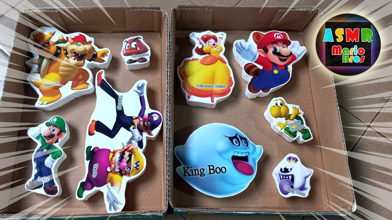 #167 Box of Mario Bros ASMR Unexpectedly Soothing Sounds King Boo Luigi ...