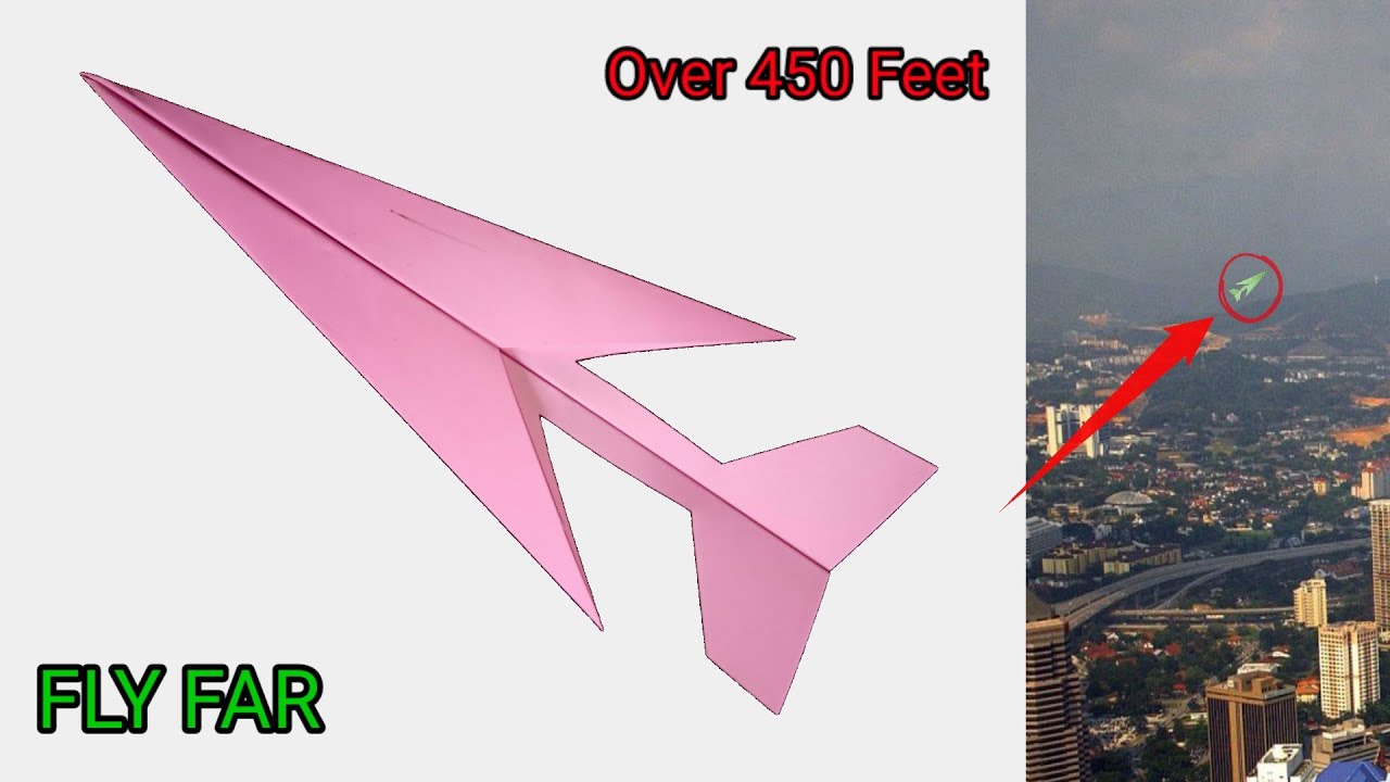 how to make paper planes that fly far and fast-over 450 feet? - YouTube