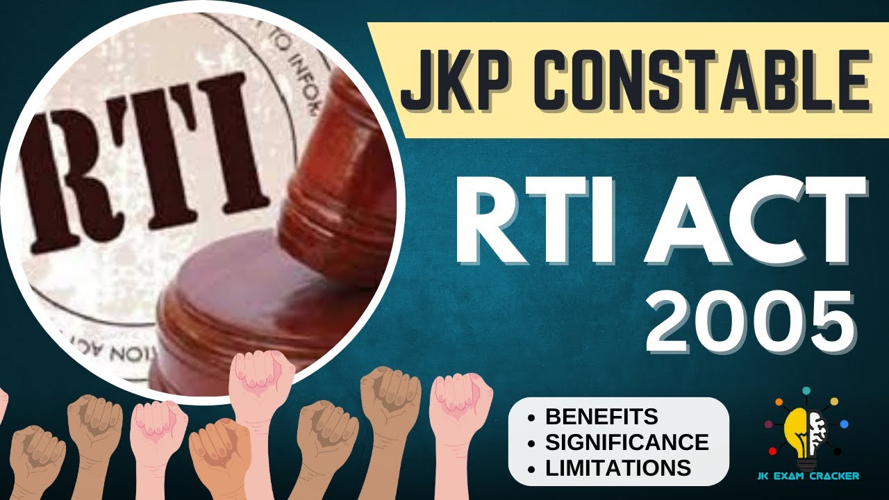 RTI ( Right to Information) Act, 2005 II RTI Amendment Act, 2019 II JKP ...