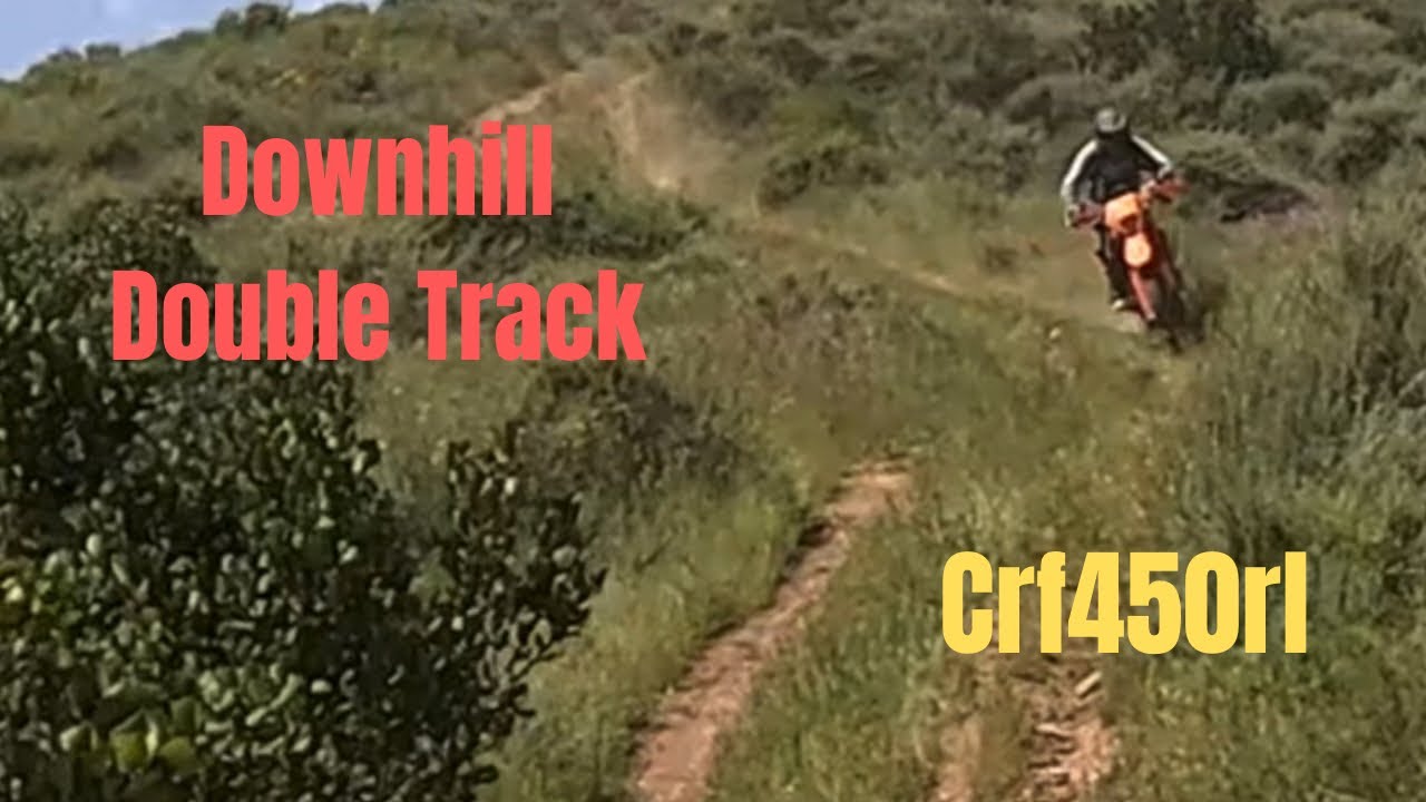 Crf450rl - Downhill Double Track, Riding With A Ktm525 And A Crf250rx ...