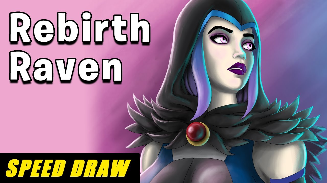 Drawing The Rebirth Raven Skin from Fortnite | Speed draw | Speedpaint ...