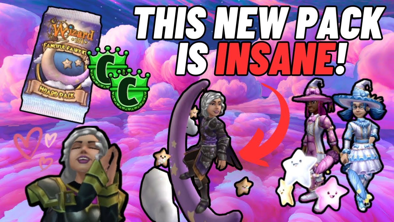 Wizard101| This NEW Pack is INSANE! (Fanciful Fairy Kei Pack Opening ...