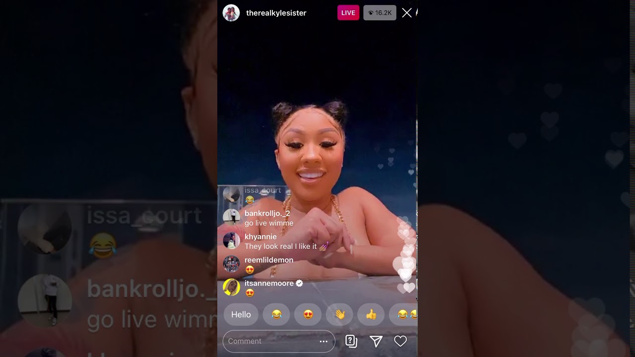 THEREALKYLESISTER (ARI) Talks about pregnancy on Ig Live (6/26/20 ...