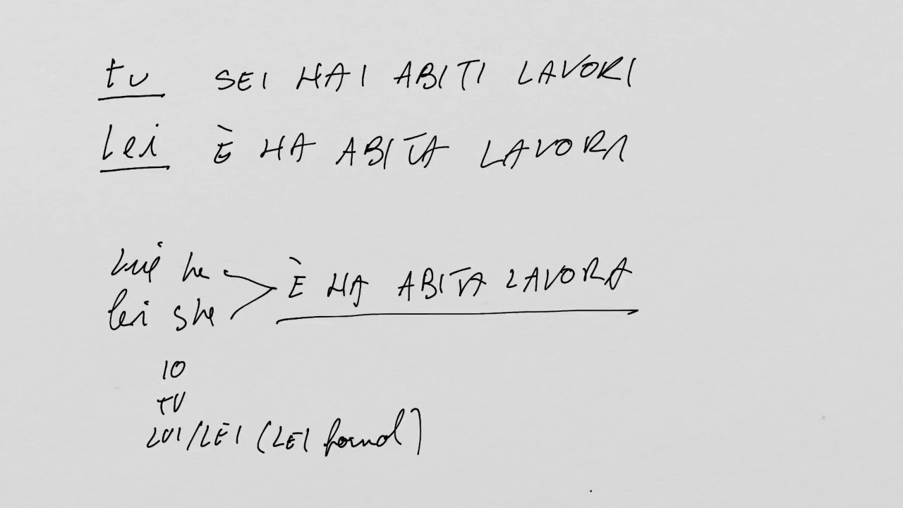 Lei (you formal) - YouTube