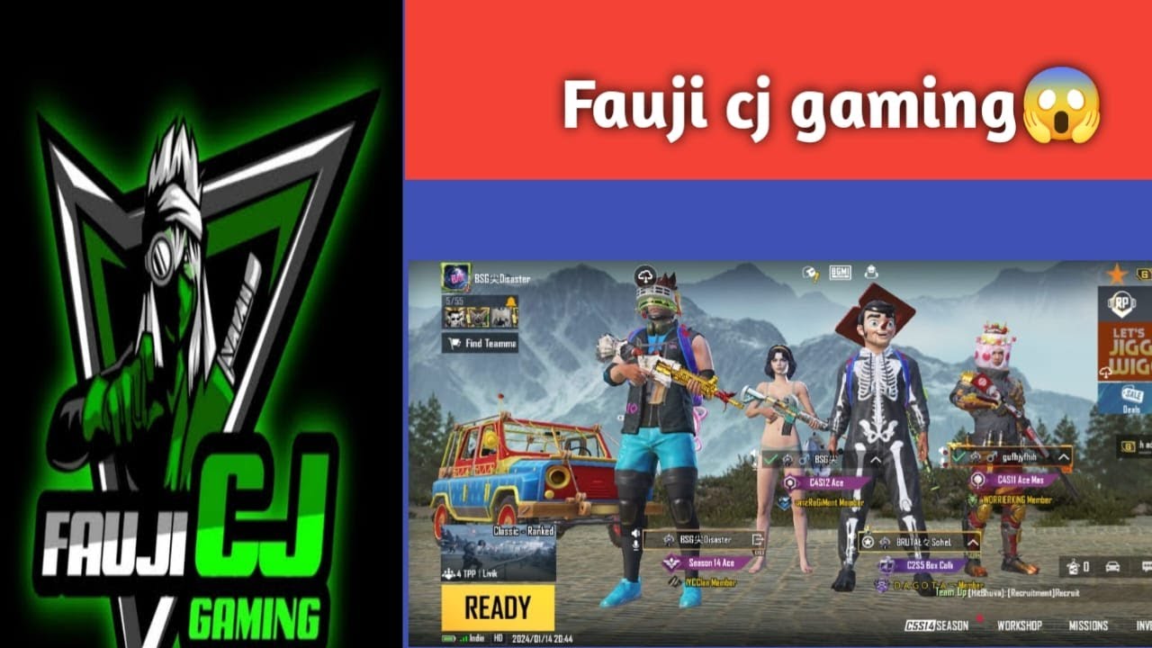 When🤔Fauji Cj Gaming come to midstin🏬फौजी भाई बिग फैंन् bgmi gaming ...