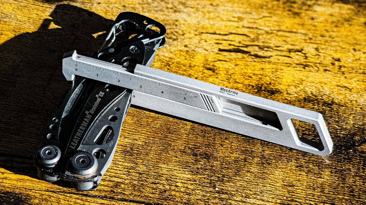 MecArmy RU01 - Titanium Combo Ruler & Caliper - YouTube