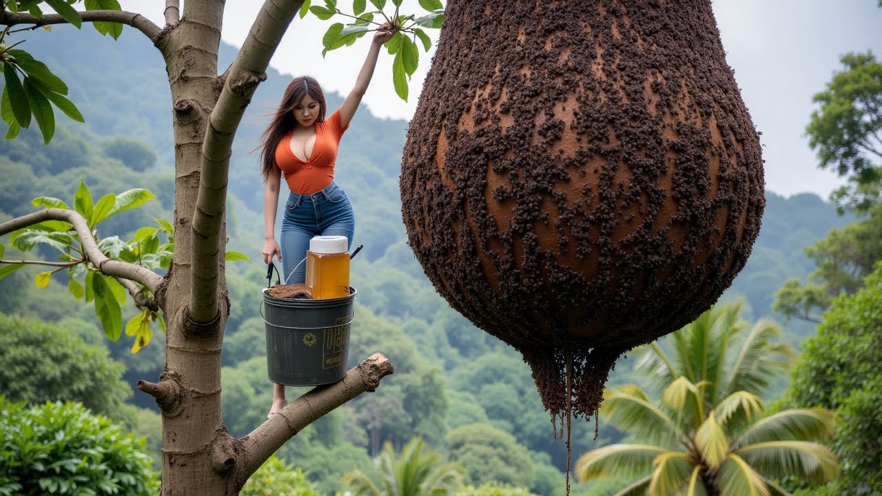 Skills to climb trees without fear of heights and harvest wild honey ...