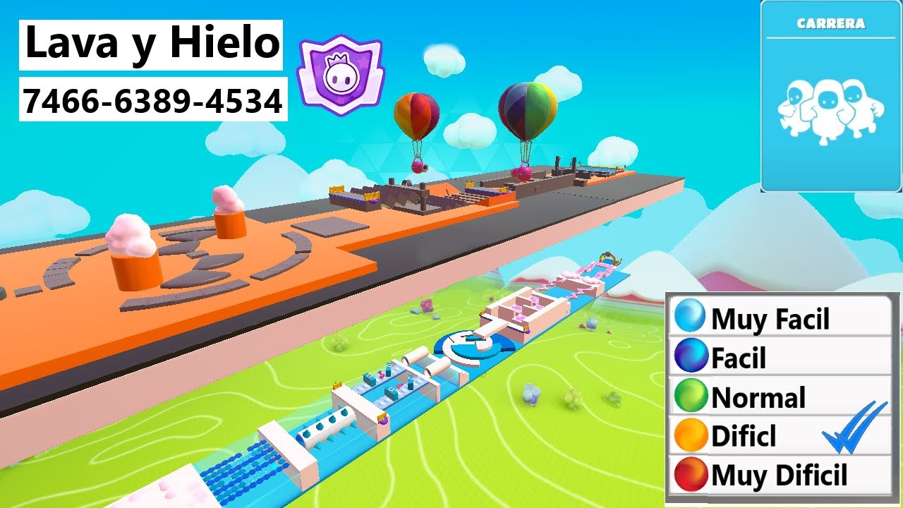 Fall Guys creativo | Lava y Hielo 7466-6389-4534 | FALL GUYS CREATIVE ...