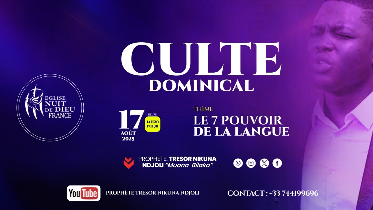 LES 7 POUVOIR DE LA LANGUE - PROPHETE TRESOR NIKUNA - YouTube