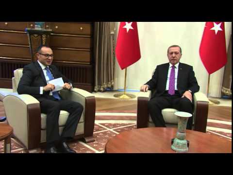 Türk Konseyi Genel Sekreteri Hasanov Cumhurbaşkanlığı Sarayı’nda