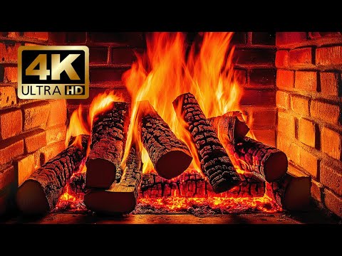 🔥 Soothing Fireplace Ambience: Crackling Fire Sounds for Deep Relaxation, Holiday Ambience, Comfort