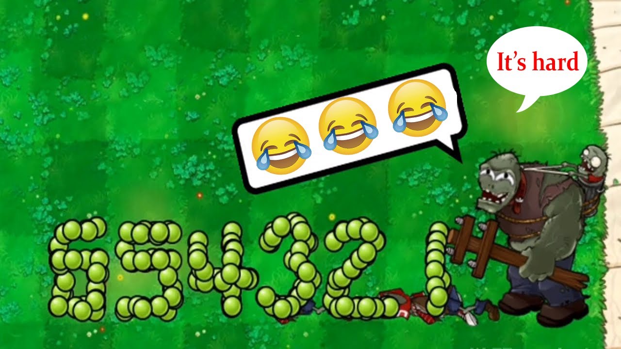 Immovable Pea vs All Zombies!Pvz Troll Moment - Plants vs Zombies - YouTube