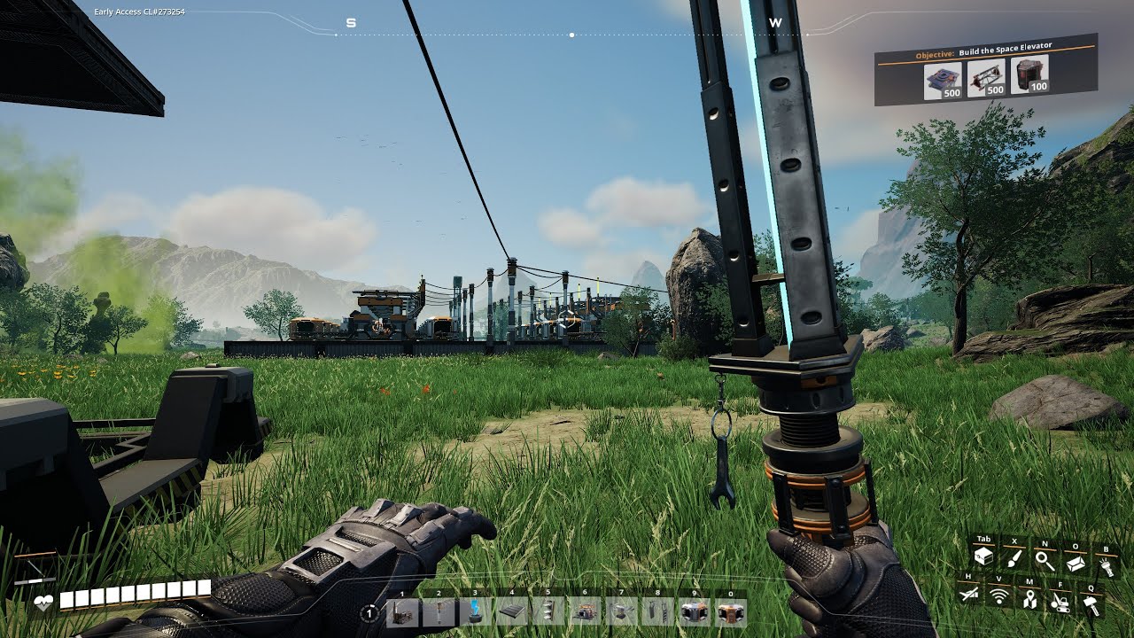 Satisfactory: Early Access | Building Iron Rods and Storage House - YouTube