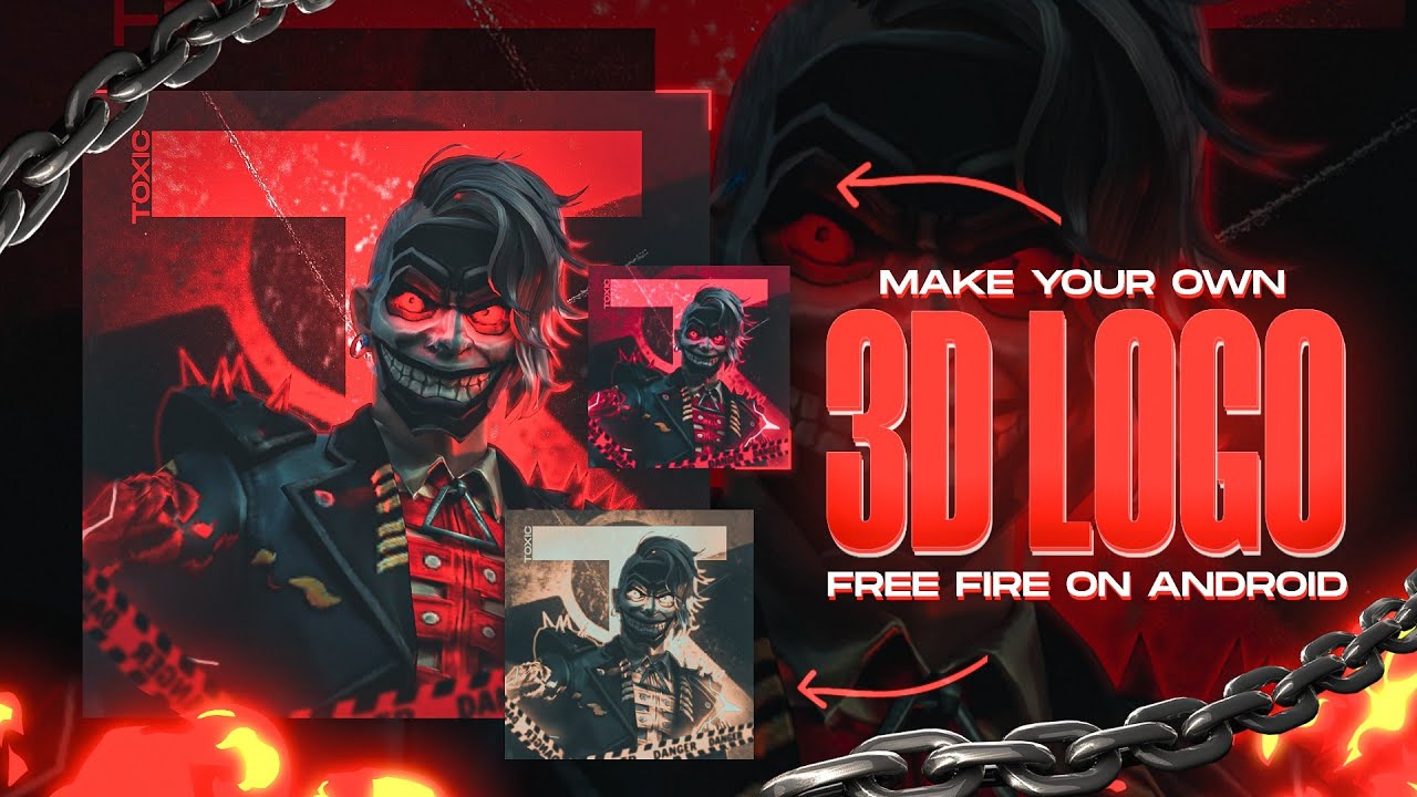 How to make 3D gaming logo Free Fire /Bgmi/Pubg on android full ...