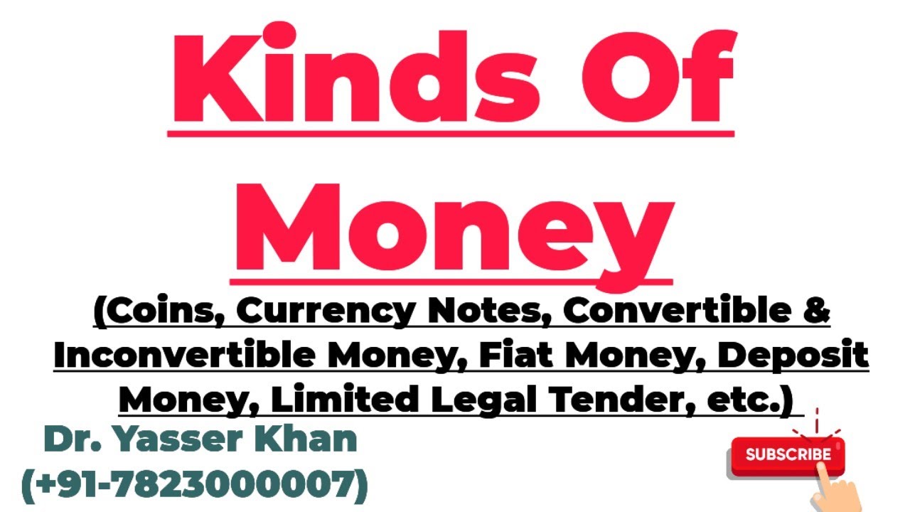 Kinds Of Money | Types Of Money - YouTube
