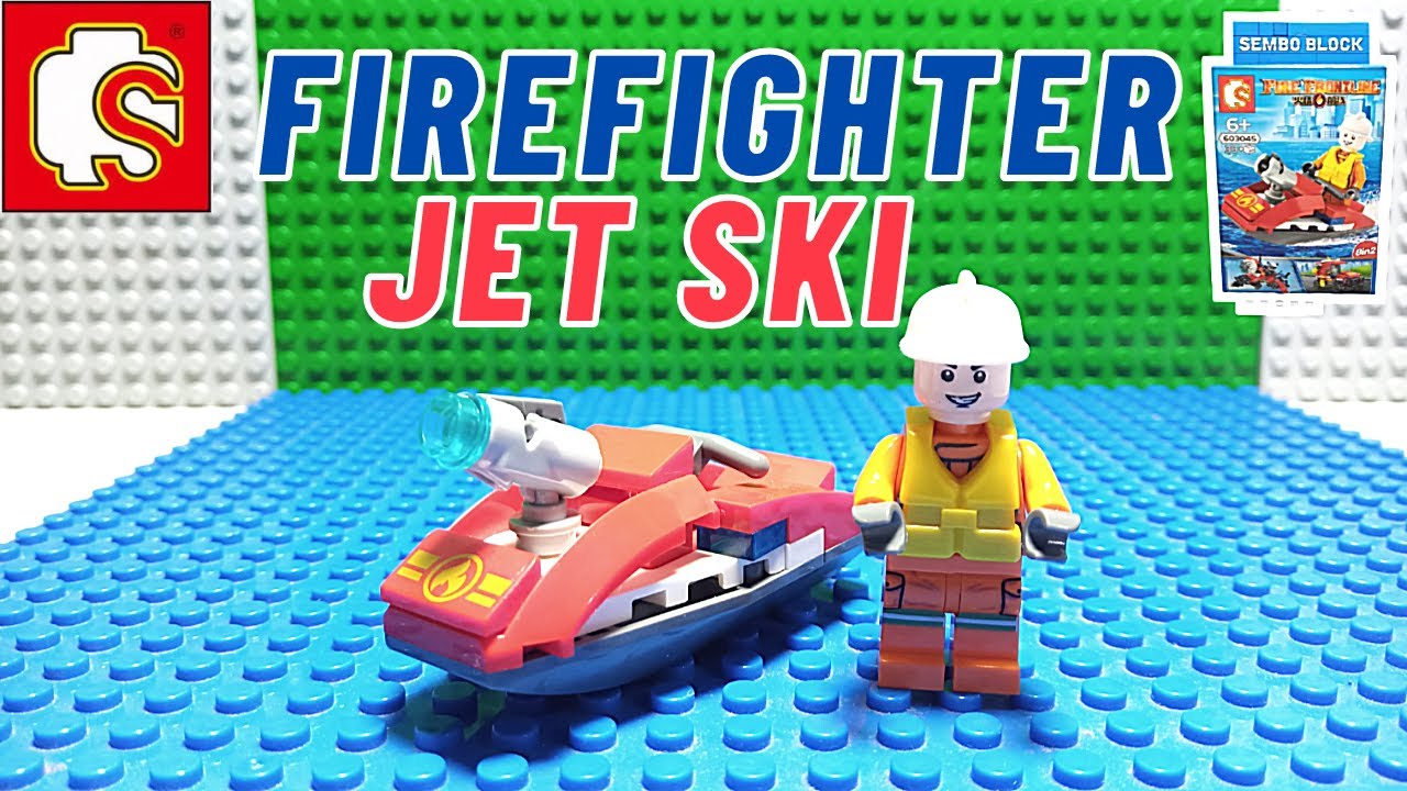 SEMBO BLOCK FIREFIGHTER JET SKI || FIRE FRONTLINE SERIES 603045-3 ...