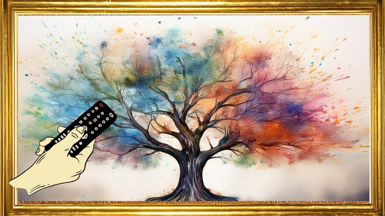 Vintage Painting Tree TV ART WALLPAPER BACKGROUND - YouTube