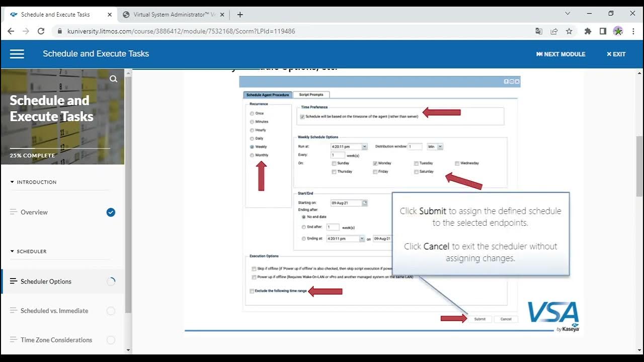 Schedule and execute task - YouTube