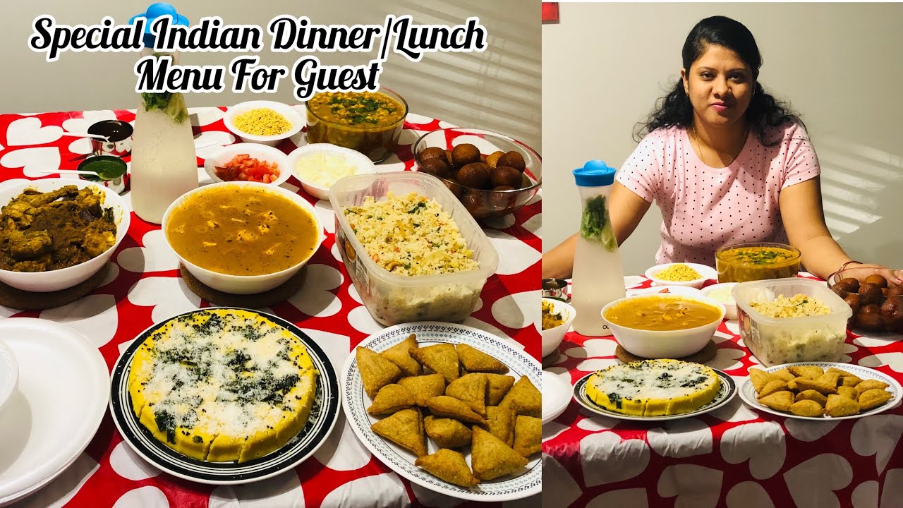 Special Indian Dinner/Lunch Menu For Guest | Special Chaat Recipe|Full ...