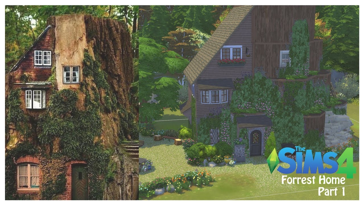 The Sims 4 Speed Build: Forrest Home Part 1 - YouTube