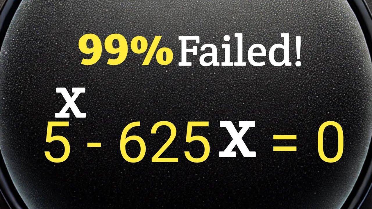 Hardest Math Olympiad Problem | Algebra | Maths - YouTube