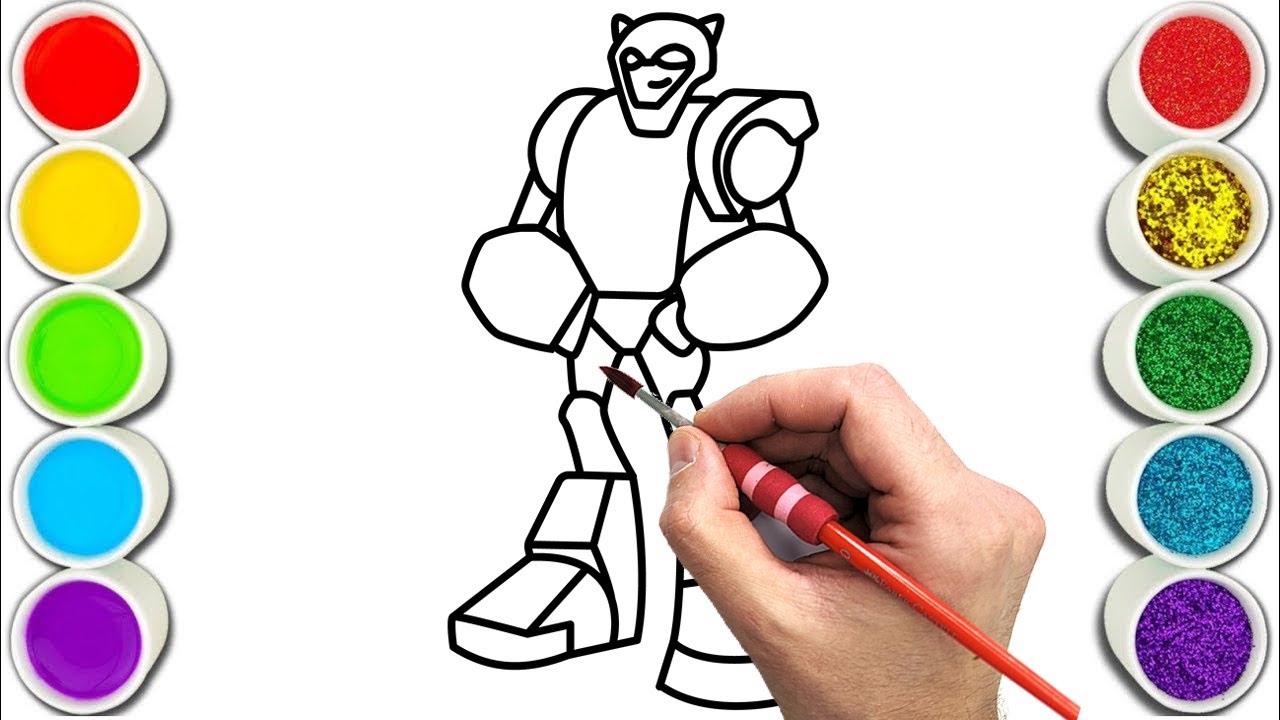 Bumblebee Transformer Drawing, Painting & Coloring For Kids and ...