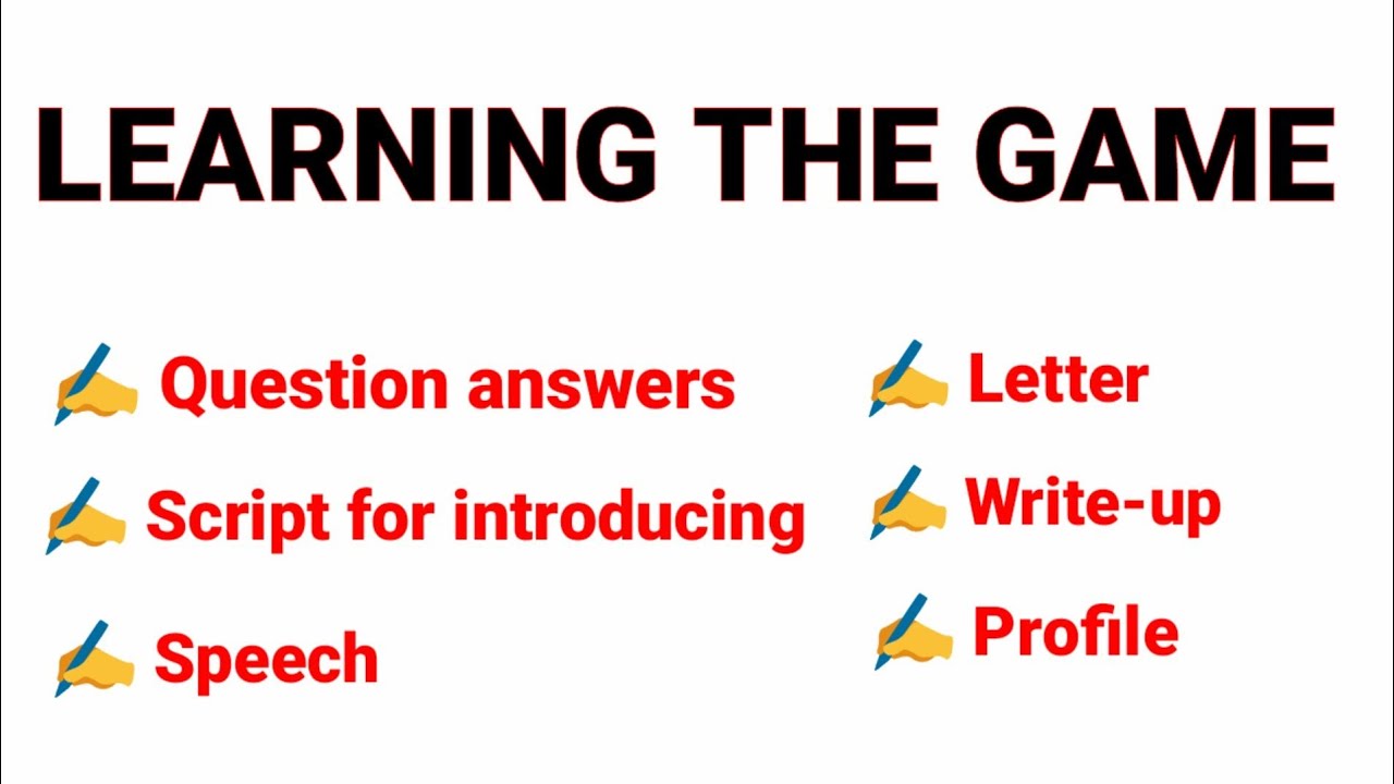 Learning the game || 9th class english chapter 2|| 9th std english ...