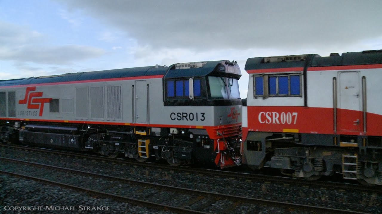 New Diesel Locomotive CSR013 On 7MP9 SCT Freight Train (23/10/2021 ...