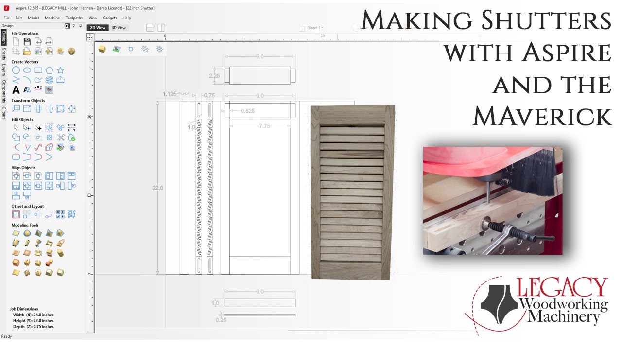 How to Make Wooden Shutters on a Maverick CNC | Precision Joinery Made ...