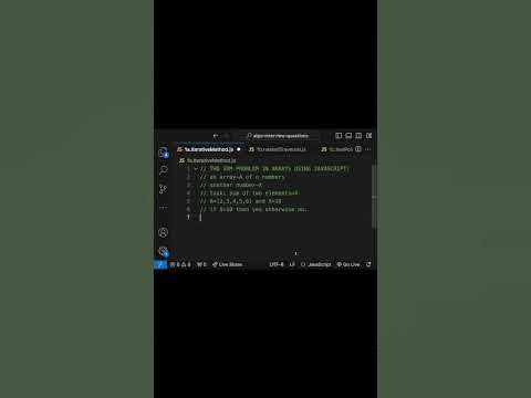 #shorts || Algorithms Shorts || Understanding Two Sum Problem - YouTube