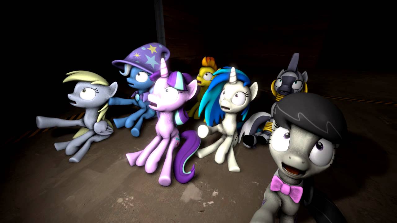 SFM Ponies reenact Spongebob: BALD! - YouTube