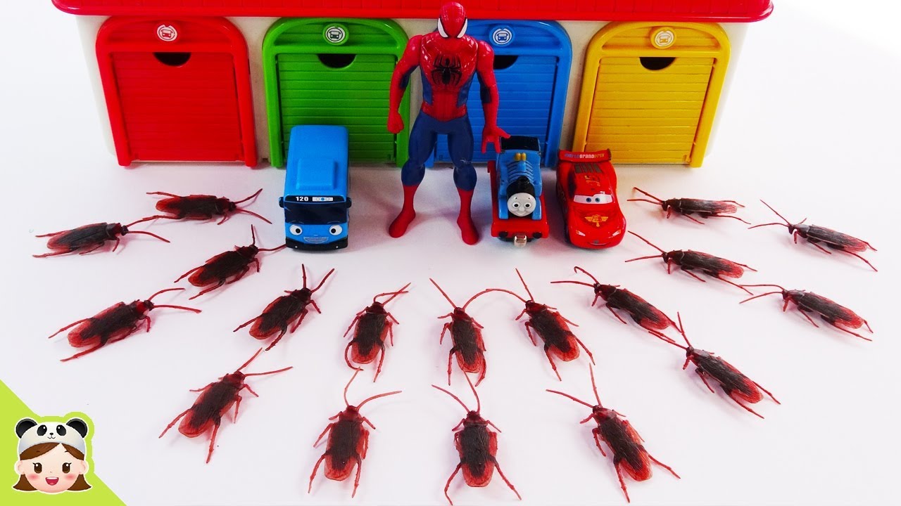 Spider man, Iron man, Spider, Cockroach, Happy Story! I Borami Toys ...