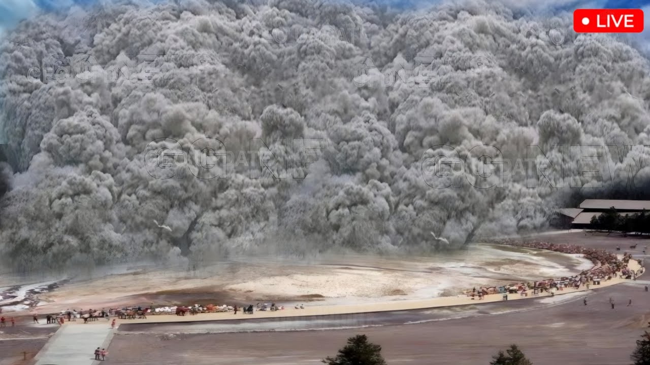 Big Explosion Today in Yellowstone: Live Footage Hot Springs Erupt Very ...
