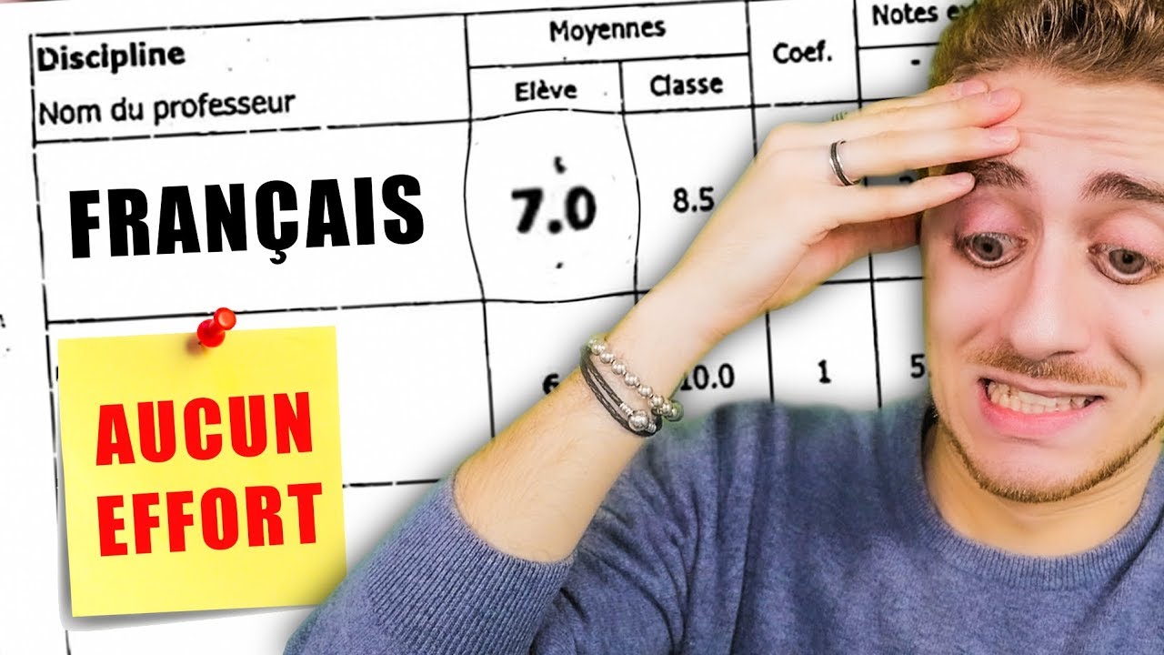 MES BULLETINS DU LYCÉE ( c'est encore pire ) - YouTube