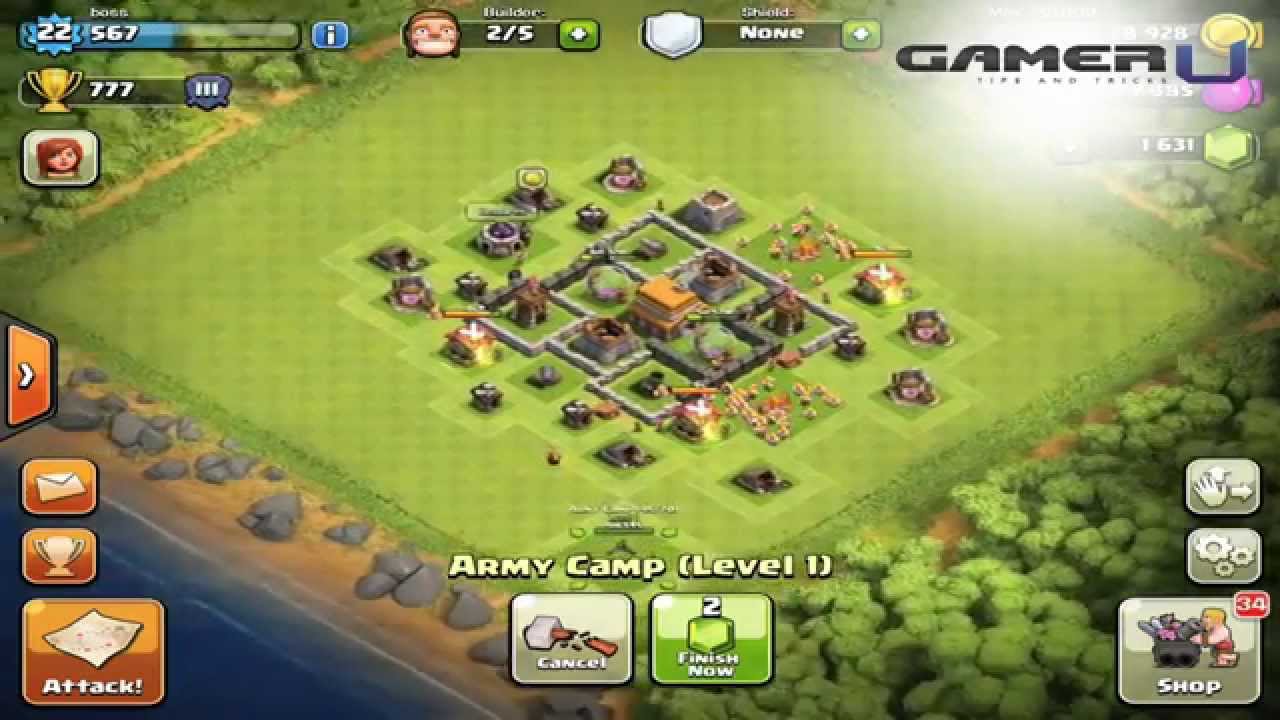 Clash Of Clans - Army Camp Overview (With Commentary) - YouTube