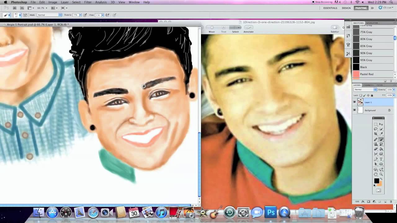 One Direction Speed Painting - YouTube