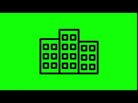Animated Building Icon on Green Screen With Pop-up Sound - YouTube